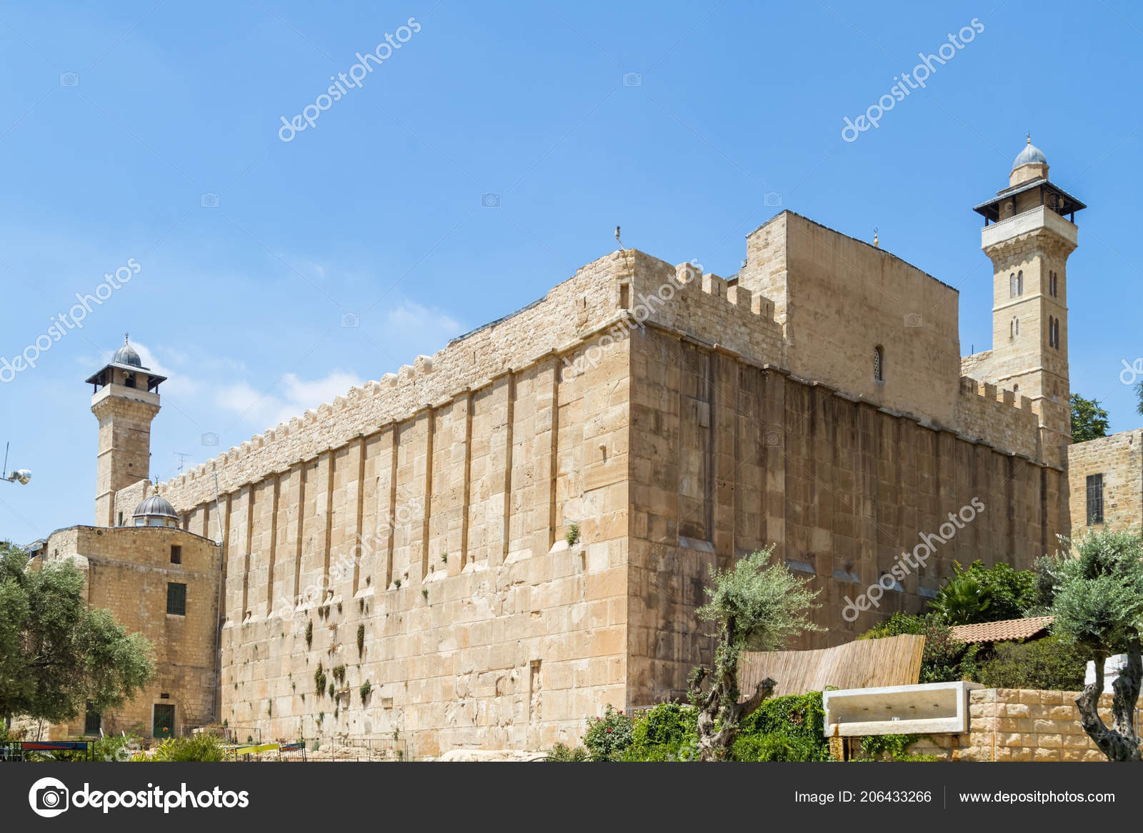 Cave of the Patriarchs, Cave of Machpelah in Hebron, Israel Stock Photo ...