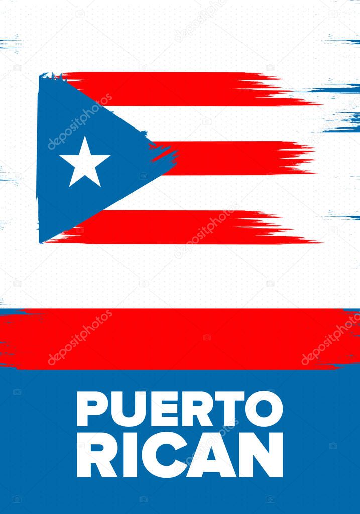 Día de Puerto Rico. Felices fiestas nacionales. Festival y desfile en ...