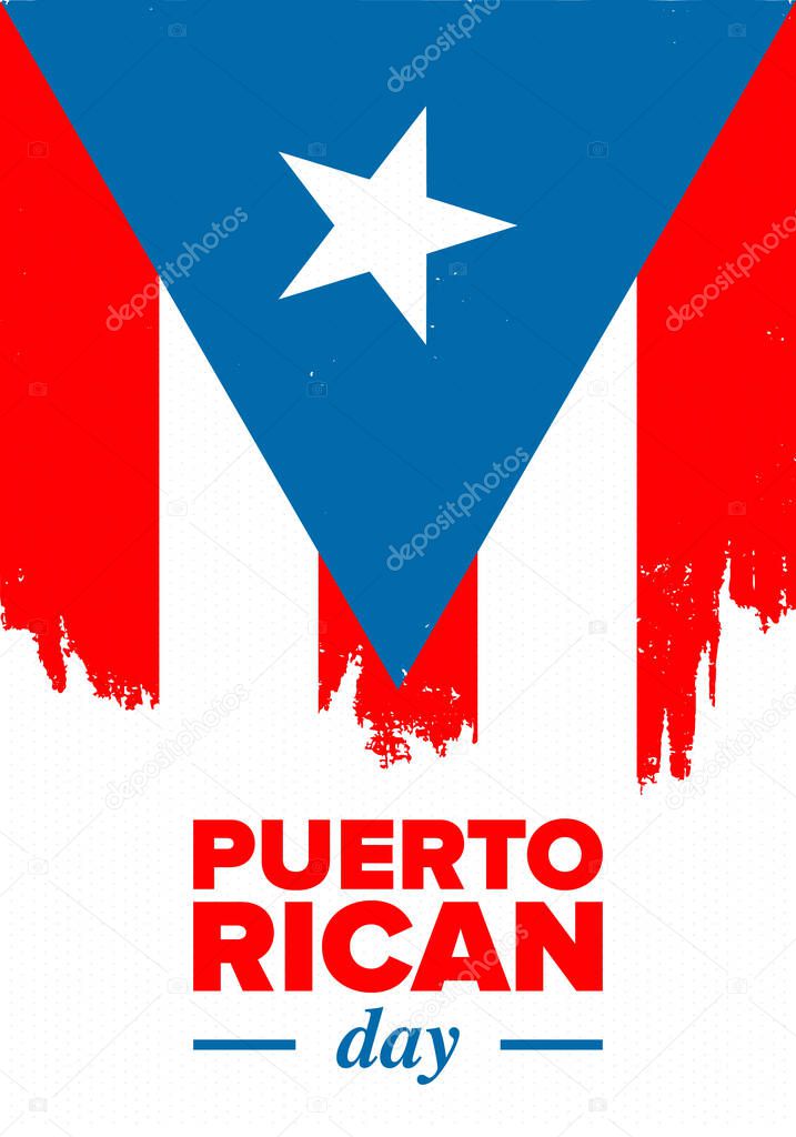 Día de Puerto Rico. Felices fiestas nacionales. Festival y desfile en ...