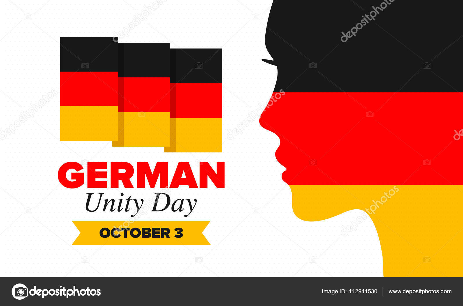 German Unity Day Celebrated Annually October Germany Happy National ...