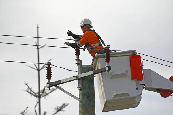 Power line worker Stock Photos, Royalty Free Power line worker Images ...