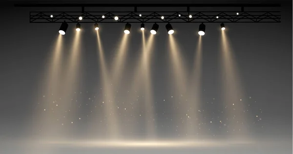 Concert Stage Lights Vector