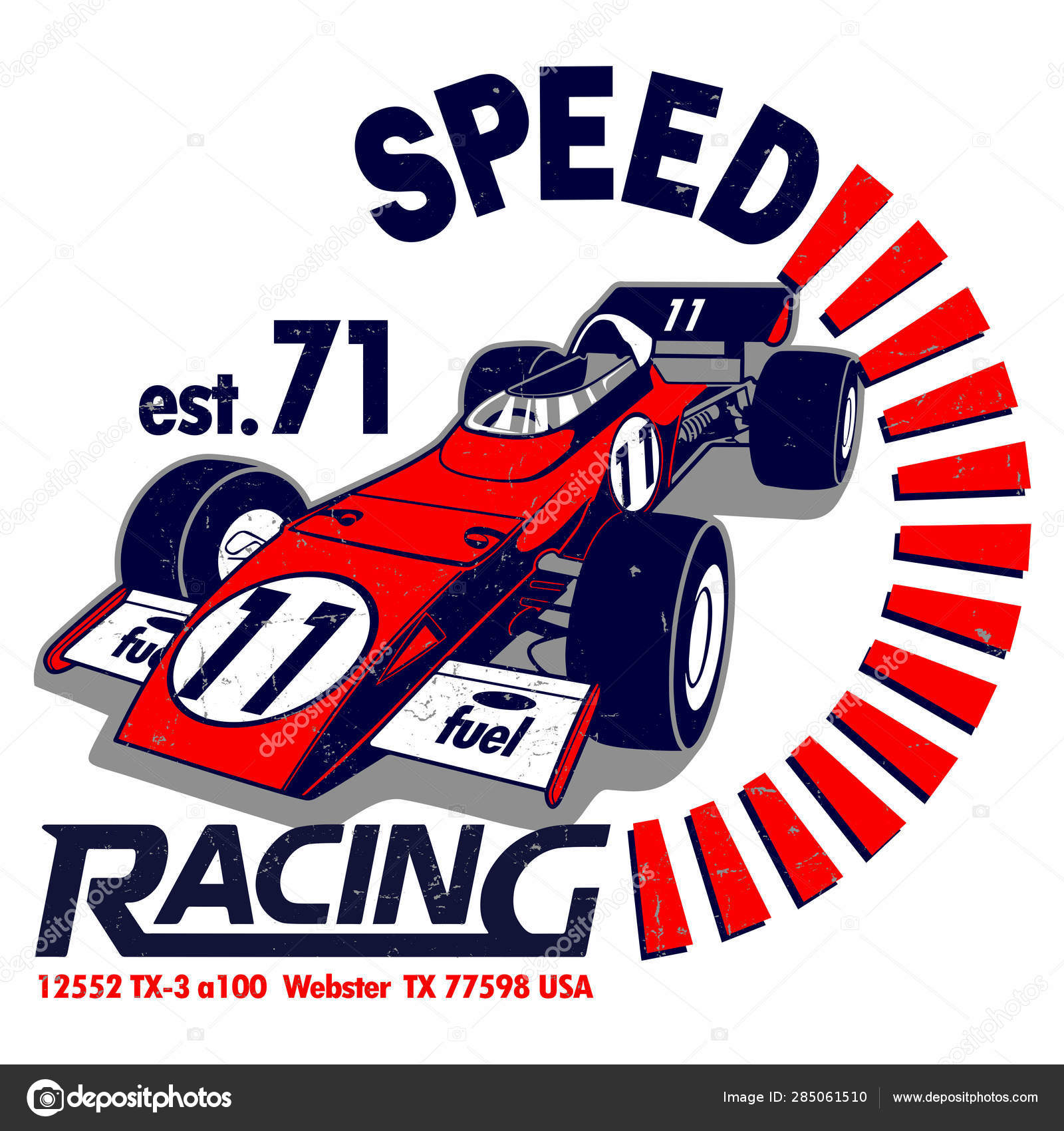 Speed Racing 71 vector graphic design. Stock Vector Image by ©Hartoka ...