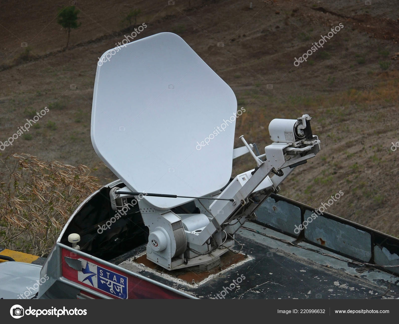 Dish Live Telecasting Television — Stock Photo © yogesh_more #220996632