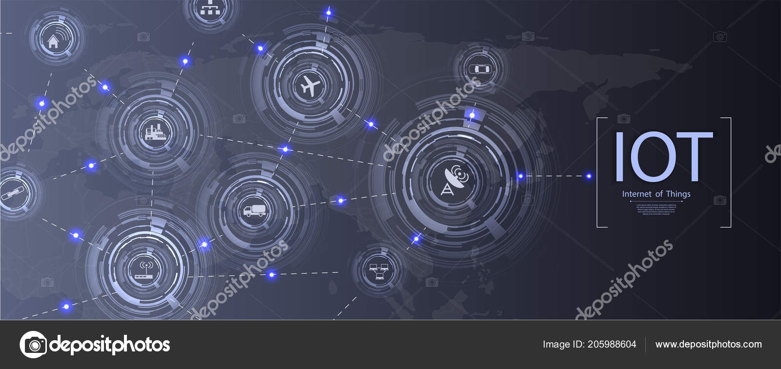 Internet of things (IoT) and networking concept for connected devices ...