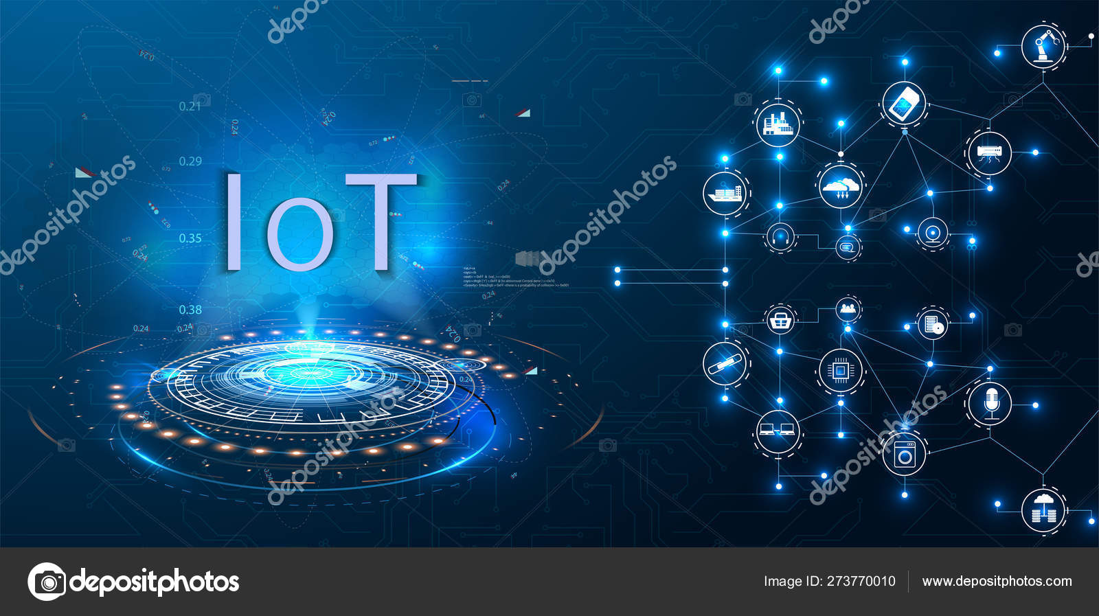 Internet of things (IOT), devices and concepts Stock Vector by ...