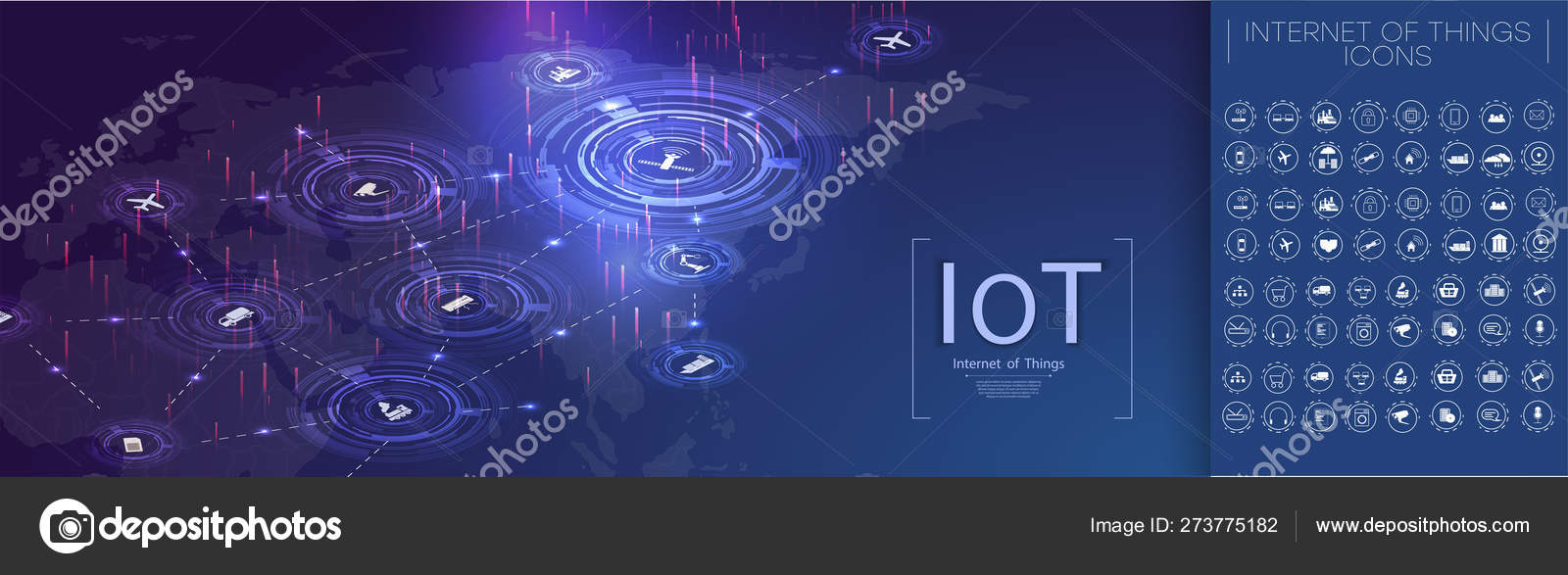 Internet of things (IOT), devices and concepts Stock Vector by ...