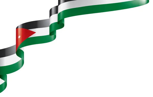 Jordan flag, vector illustration on a white background - Stock Image ...