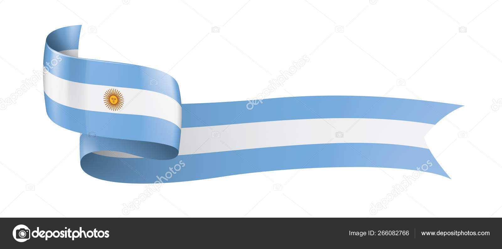Argentina flag, vector illustration on a white background Stock Vector ...