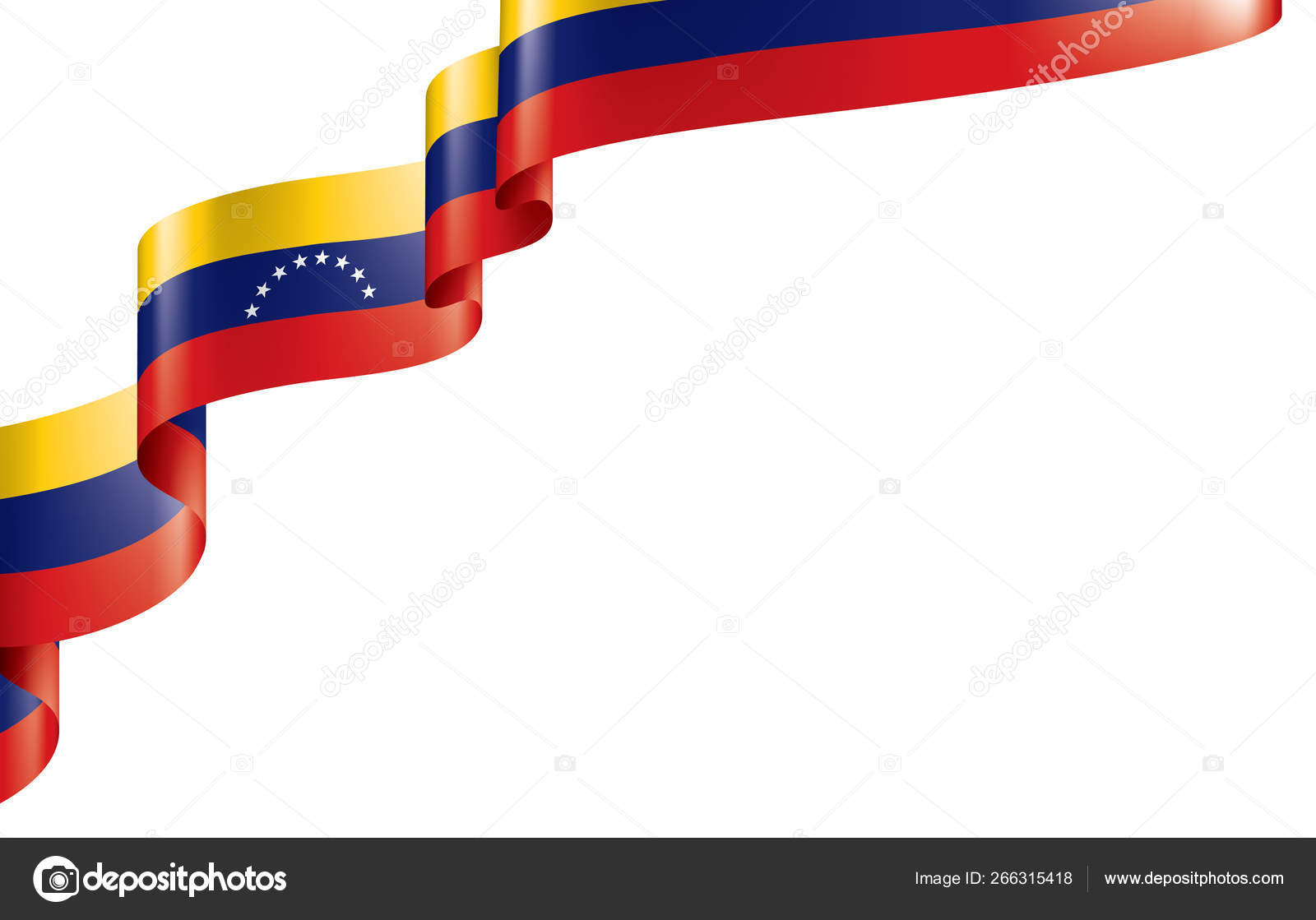 Bandera de Venezuela, ilustración vectorial sobre fondo blanco Vector ...