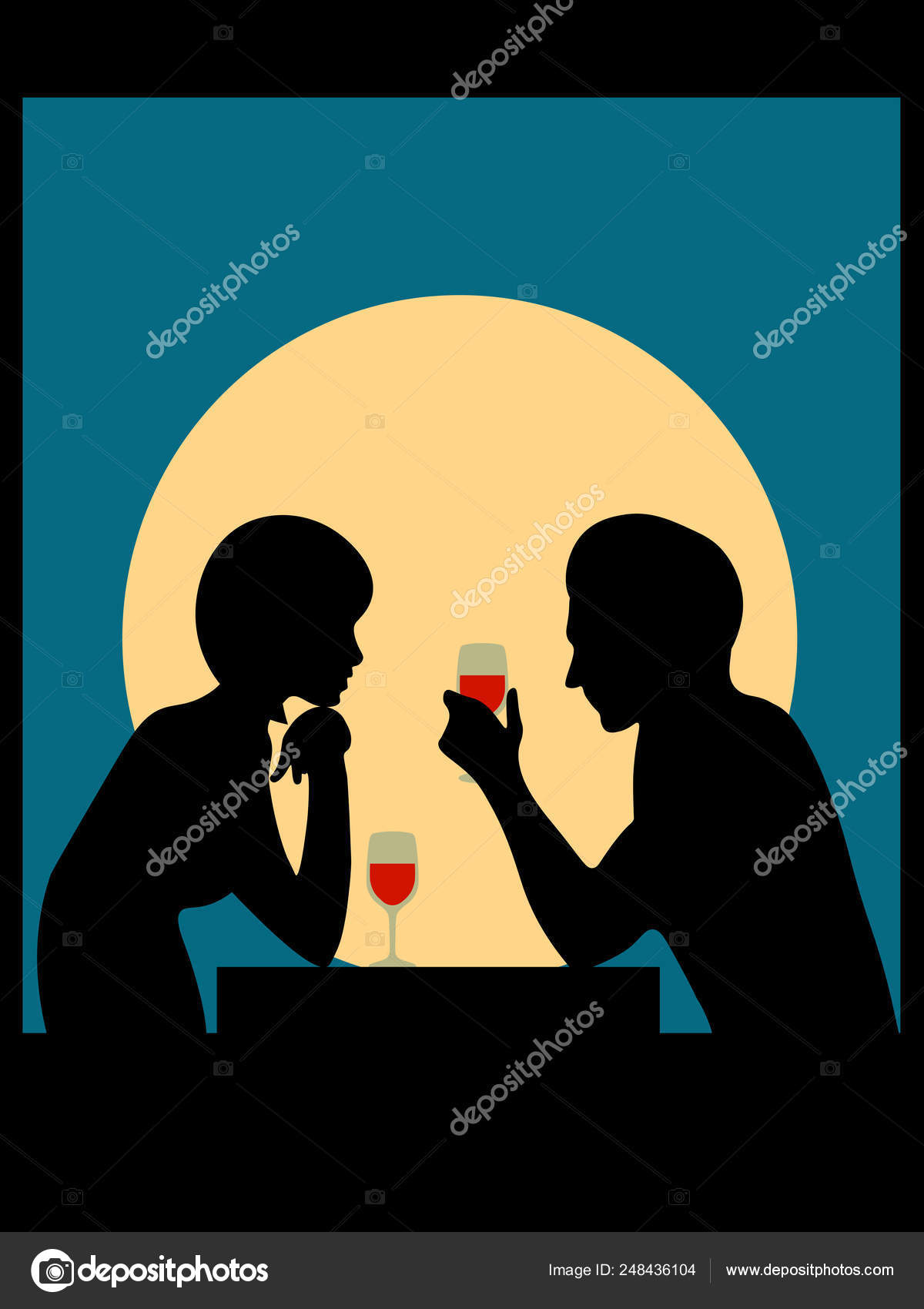 He and she. Stock Vector Image by ©Nemskov #248436104