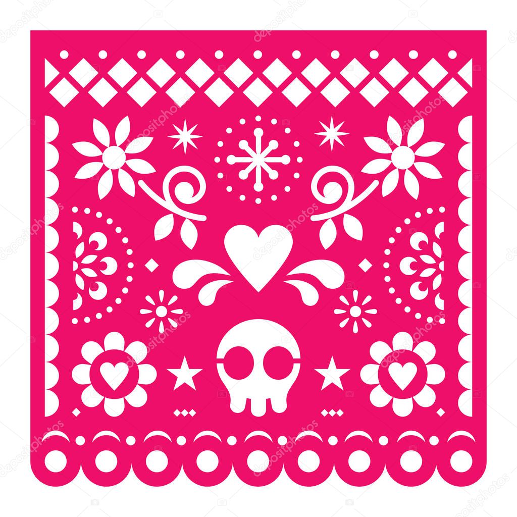 Skull Papel Picado Clip Art Papel Picado Clipart, Picture #202552
