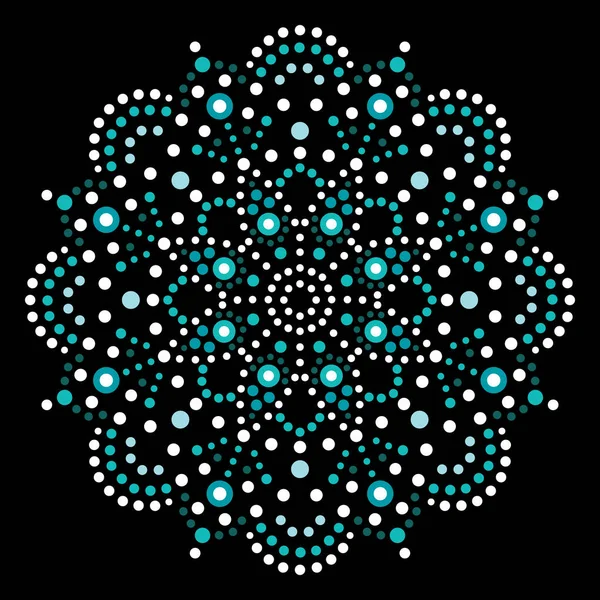 Mandala de color turquesa imágenes de stock de arte vectorial ...