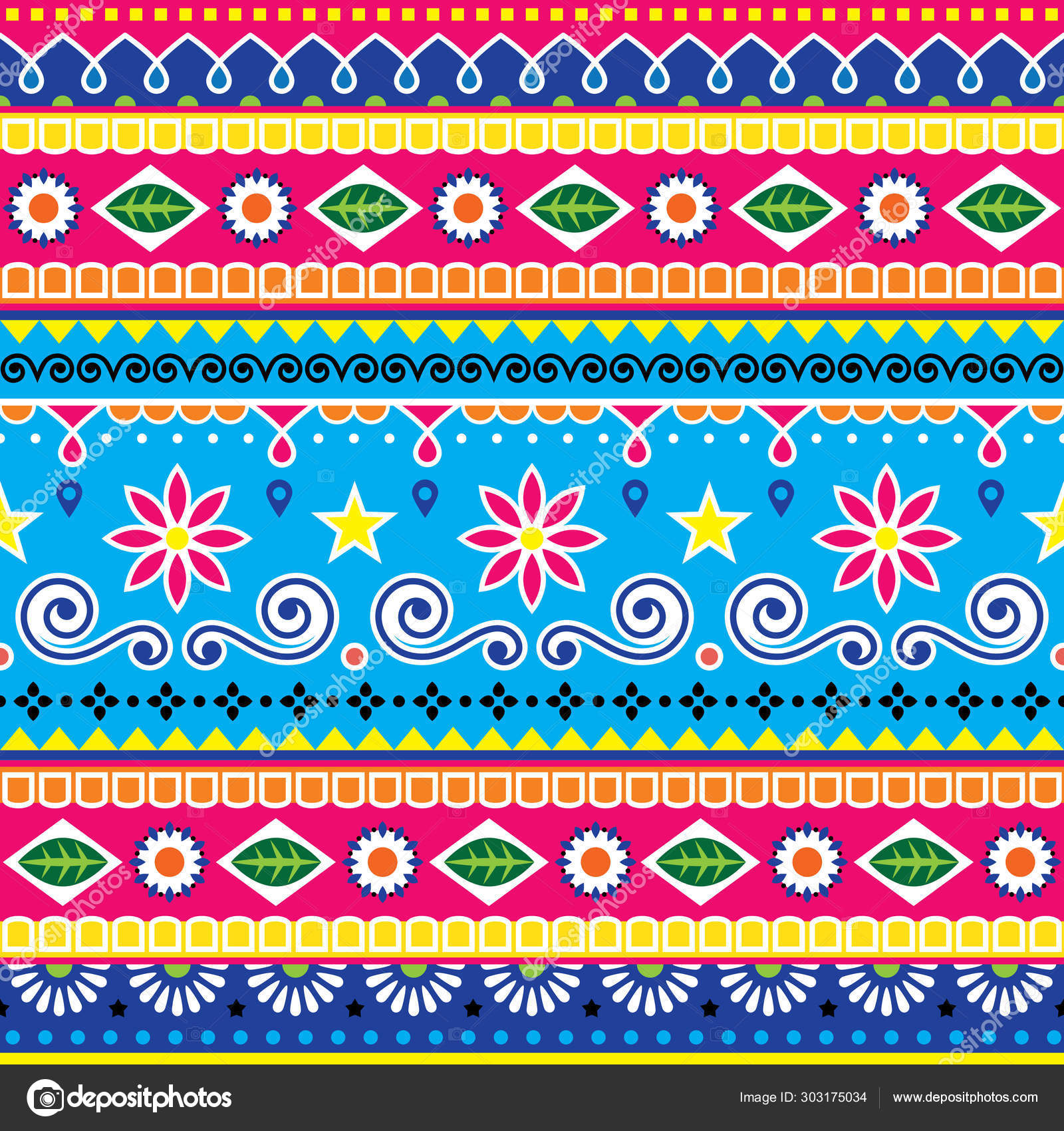 Pakistani Truck Art Patterns