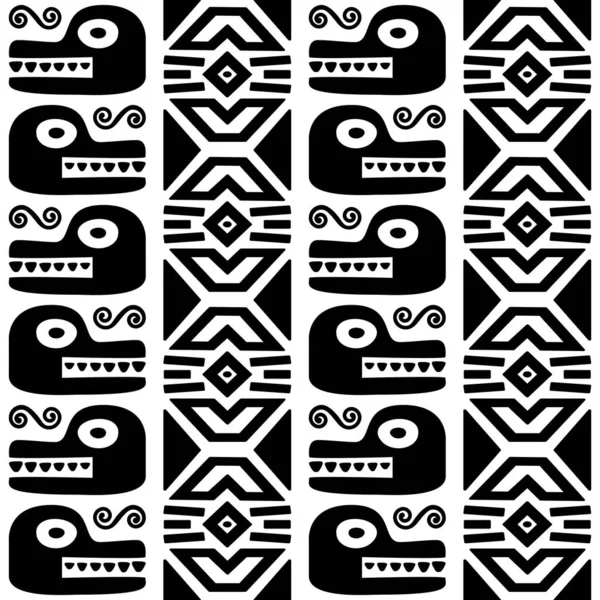 Animales aztecas, serpiente maya, antiguo conjunto de diseño mexicano ...