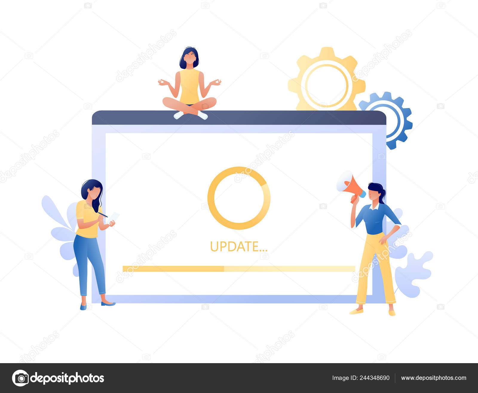 System update, software upgrade process - little people and big screen ...