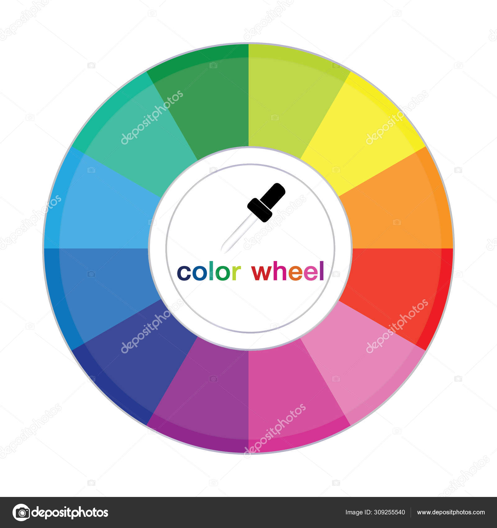 Complementary Colors Each Other Vector Graphic Illustration Guide Stock ...
