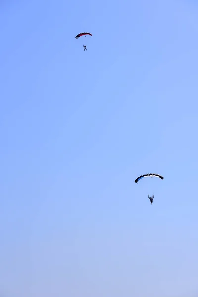 Parachute formation Stock Photos, Royalty Free Parachute formation ...