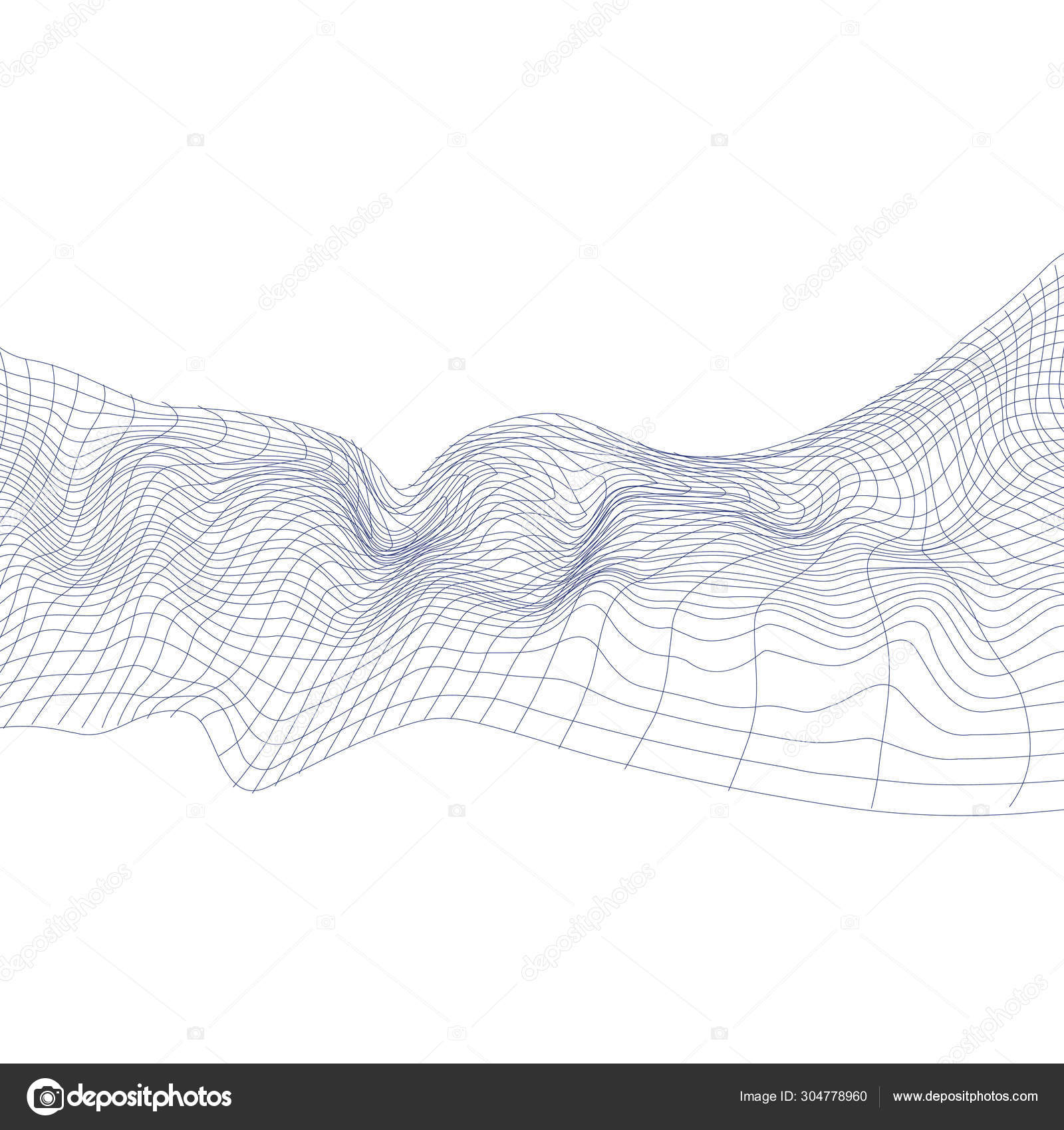 Dynamic Wavy Mesh Background Stock Vector Image by ©robisklp #304778960