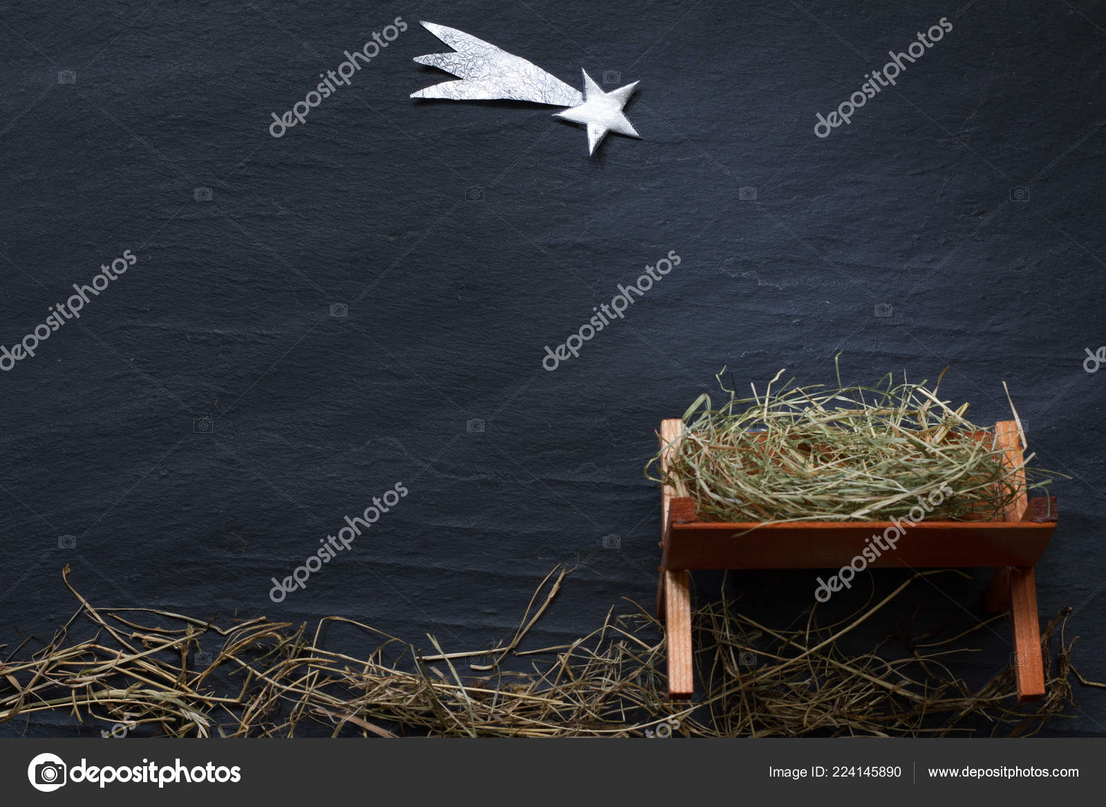 Empty Manger Background