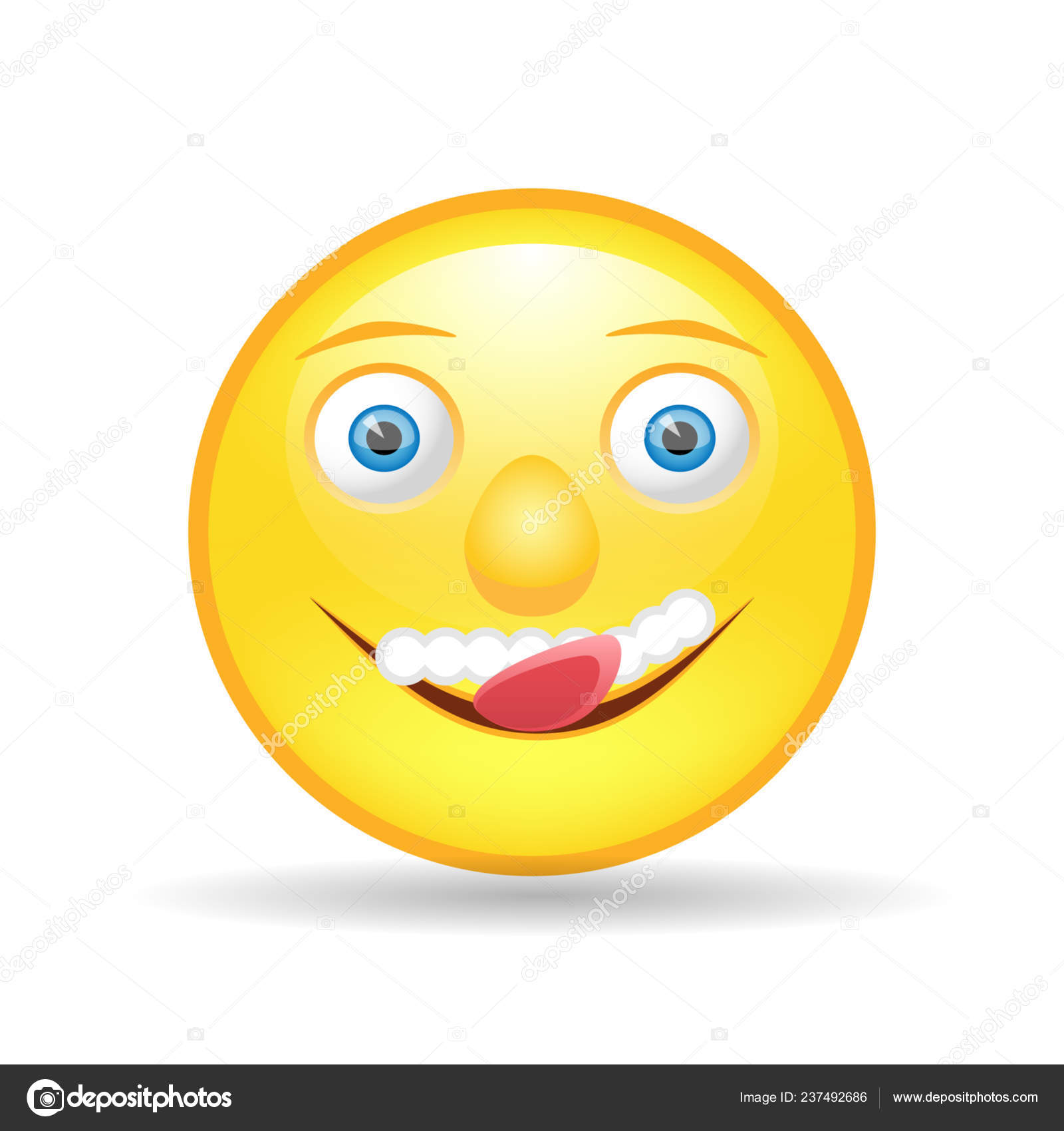 Smiley Licking Lips Emoji | Lipstutorial.org