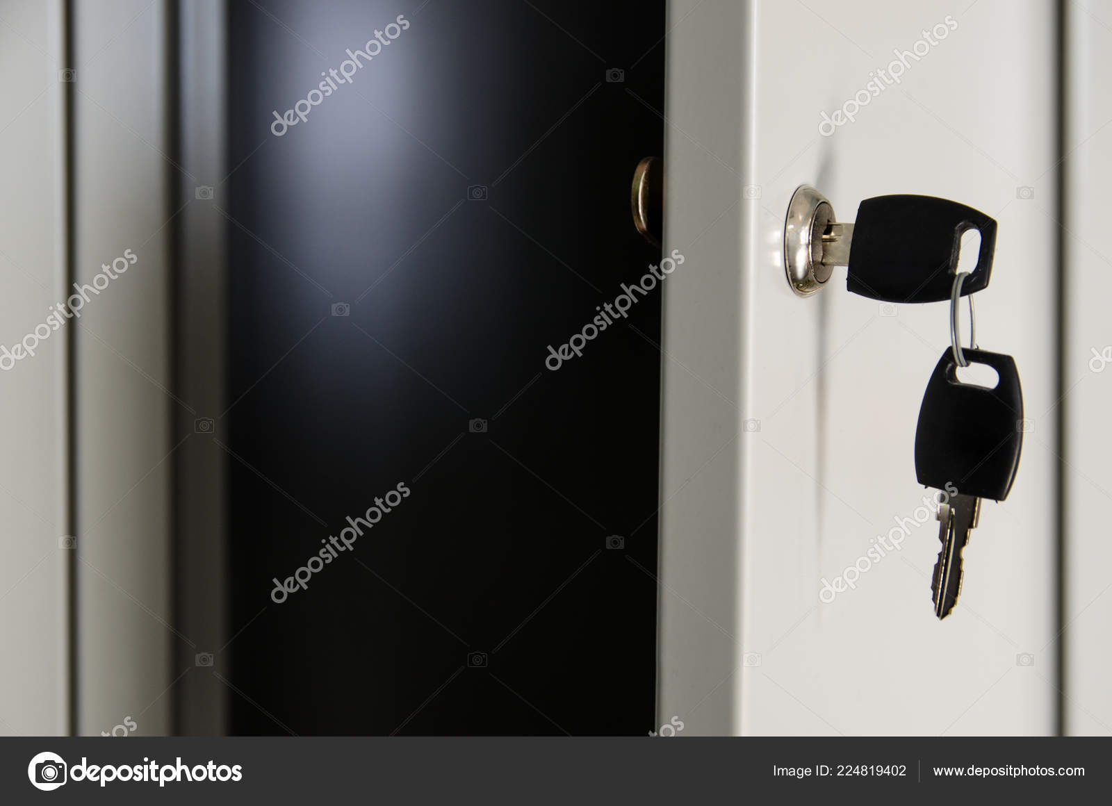 Open Locker Keys Door — Stock Photo © oleg.chernyavsky #224819402