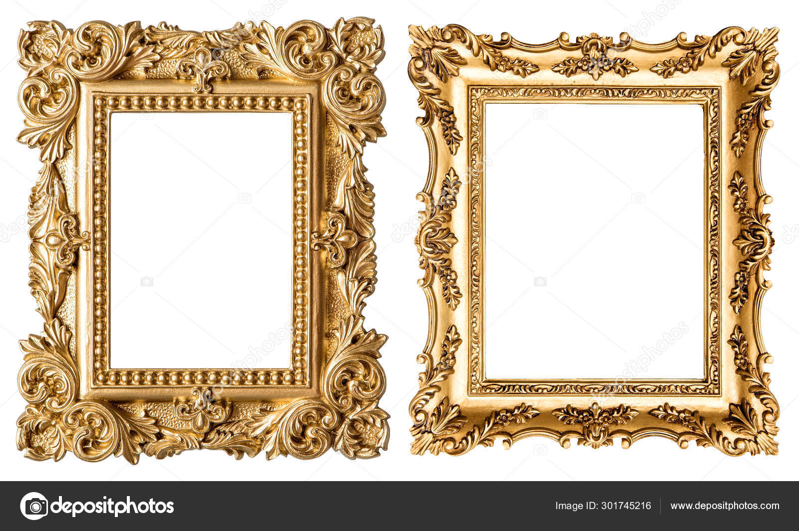 White Baroque Frames
