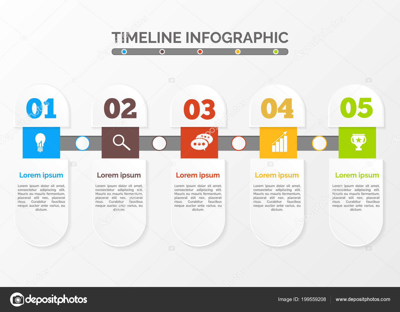 Abstract timeline infographics. Stock Vector Image by ©kololo15 #199559208