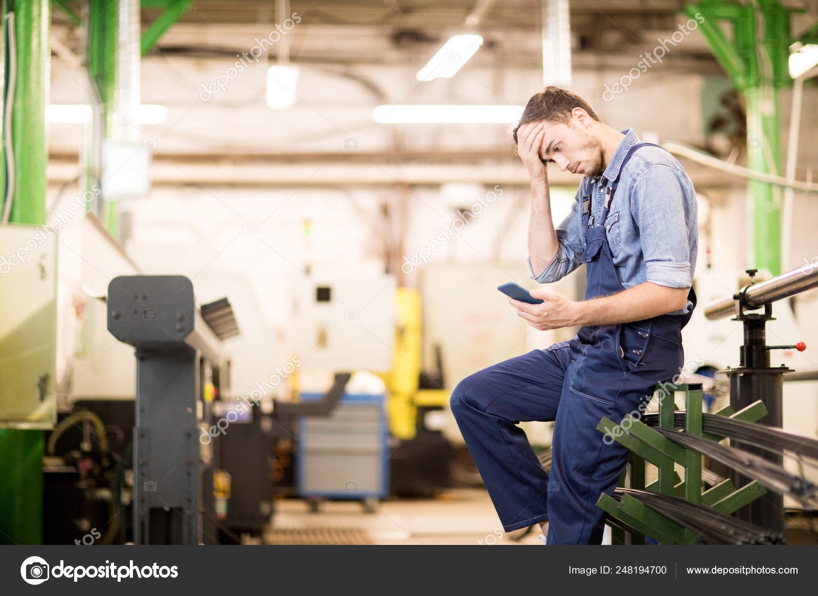 Unhappy Factory Workers