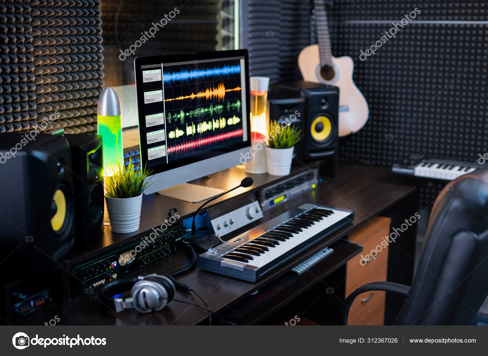 Electrical Equipment Music Recording Computer Monitor Sound Mixing ...