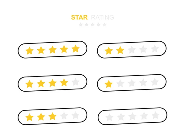 Star rating template Vector Art Stock Images | Depositphotos
