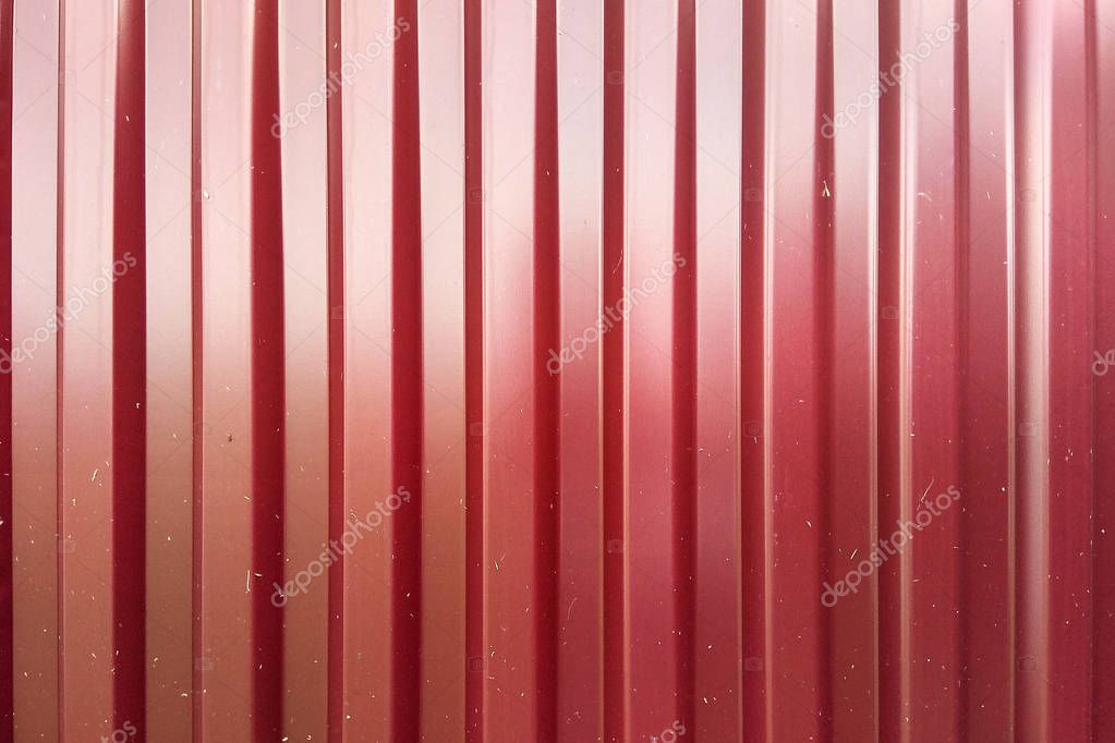 Red zinc metal sheet texture with stainless bolt, metal wall or roof ...