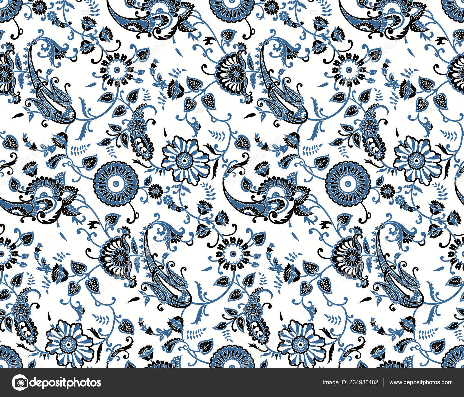 Seamless Vintage Paisley Pattern Stock Photo by ©malkani 234936482