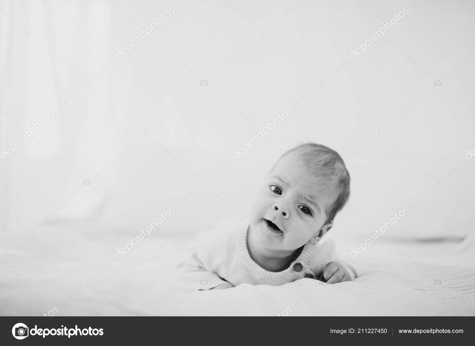 Cute Little Newborn Baby Boy — Stock Photo © SHUNEVICH #211227450