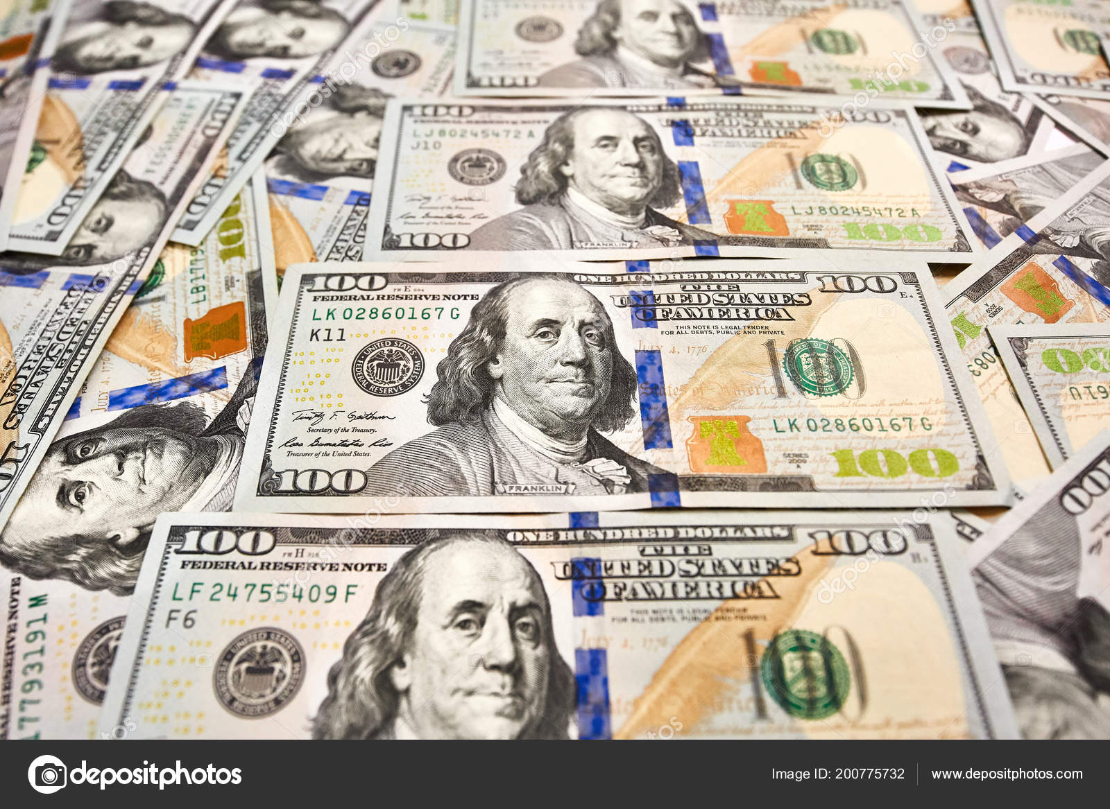 Background 100 Dollar Bills Money American Hundred Dollar Bills – Stock ...
