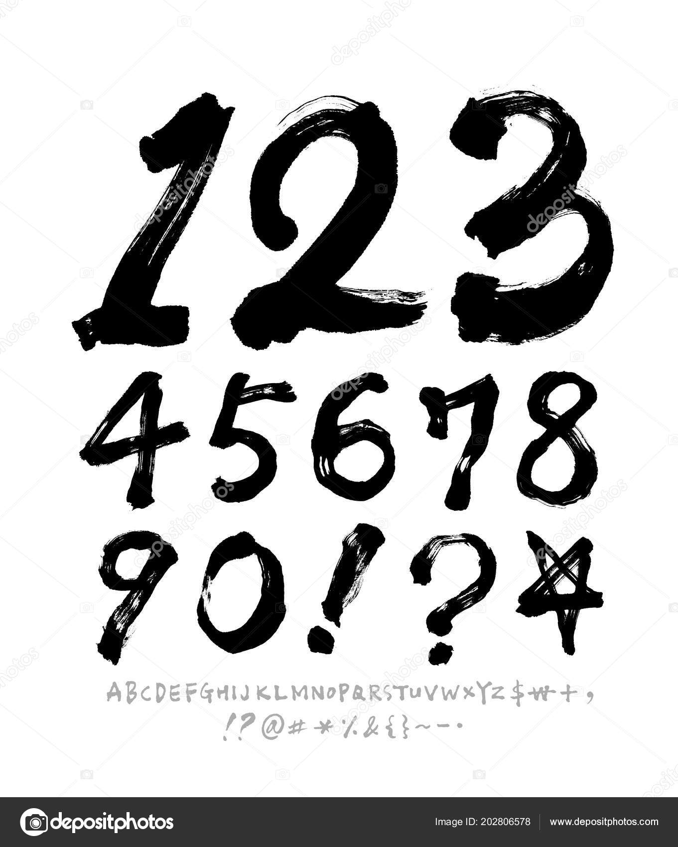 Vector Fonts Handwritten Calligraphy Stock Vector Image by ...