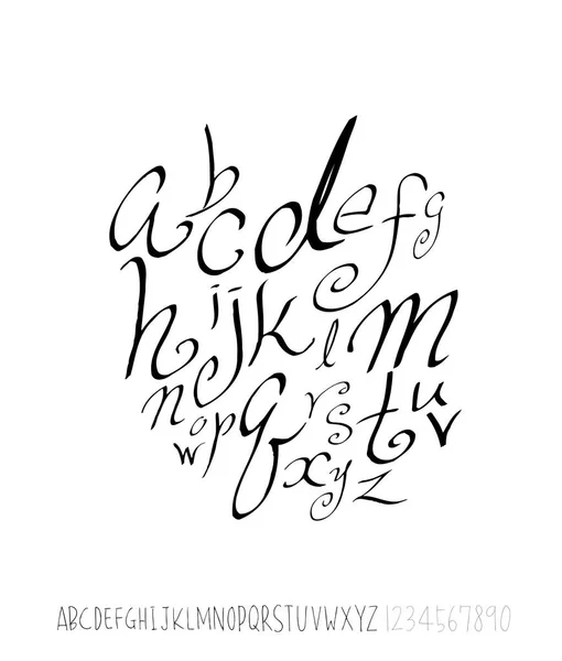 Vector Fonts Handwritten Calligraphy Stock Vector by ©hiphopseohwa ...