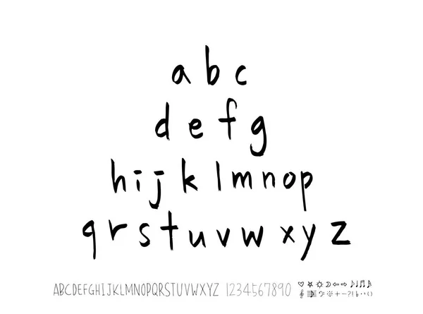 Vector Fonts Handwritten Calligraphy Stock Vector by ©hiphopseohwa ...
