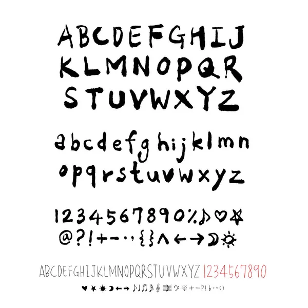 Vector Fonts Handwritten Calligraphy Stock Vector by ©hiphopseohwa ...