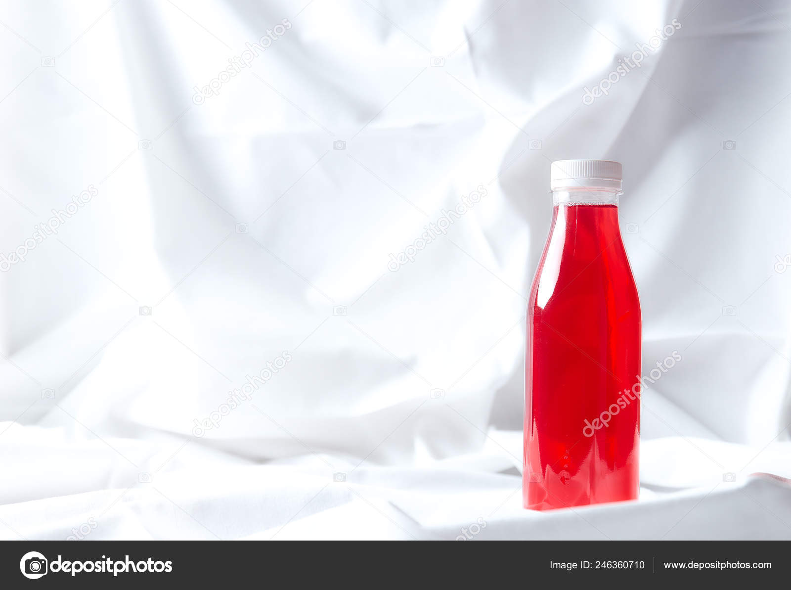 Berry Juice Plastic Bottle White Background Refreshing Healthy Drink ...