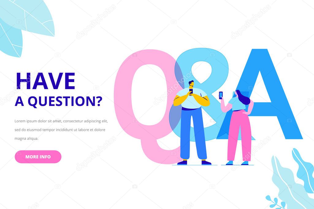 Ilustraci n del concepto de preguntas y respuestas. La gente pide un centro de apoyo. Car cter ...