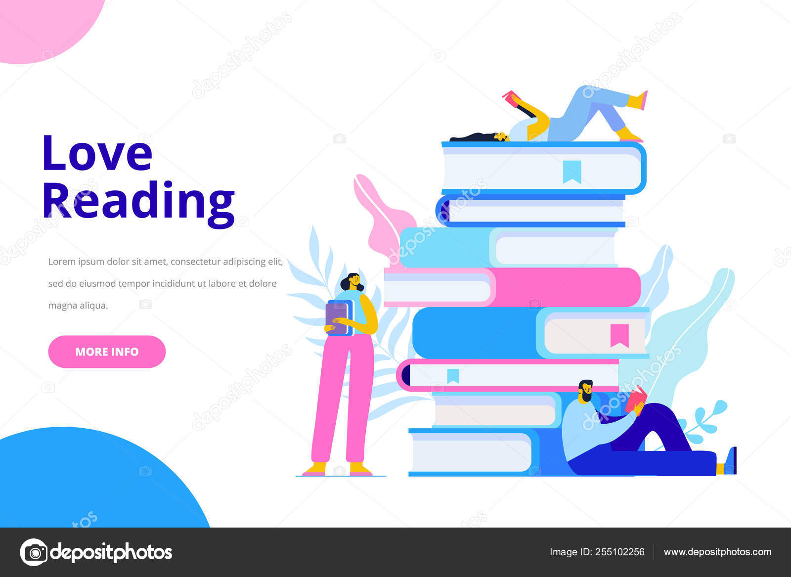 People Who Love Read Reading Books Concept People Sitting Reading Stock ...