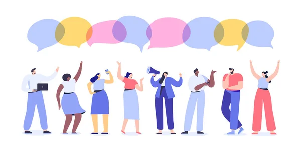 Young people vector set. Join our team concept. Creative team ...