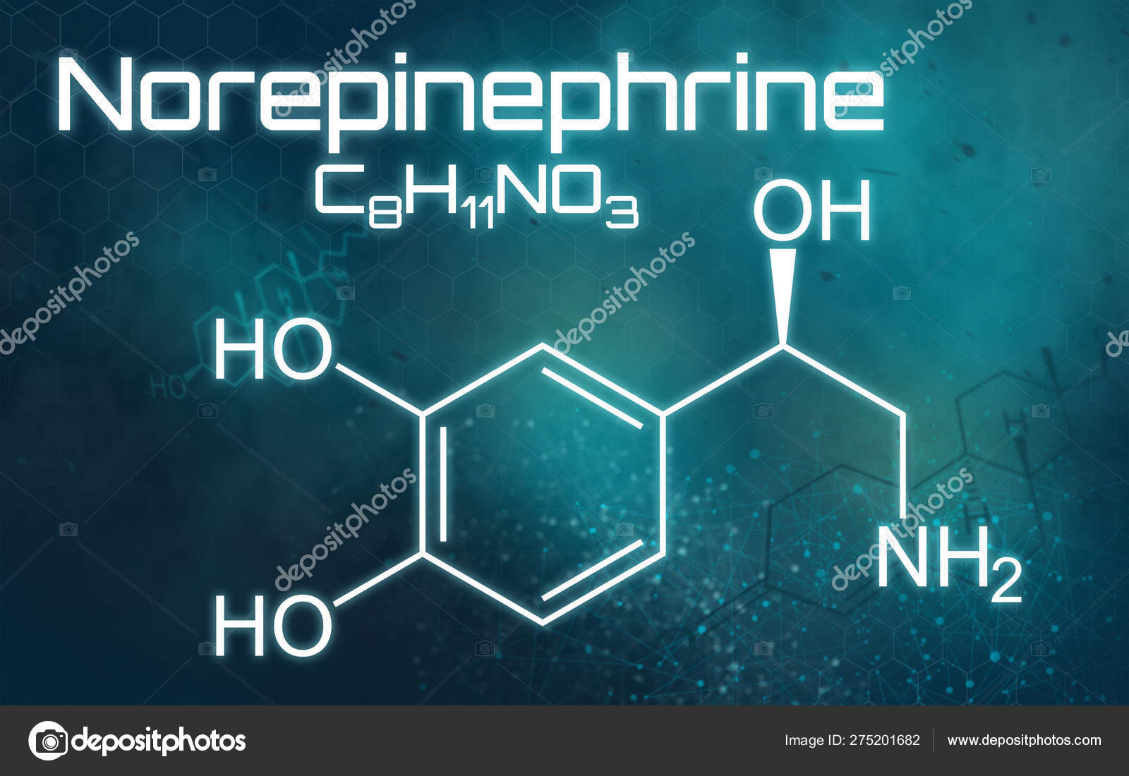 Norepinephrine Chemical Formula