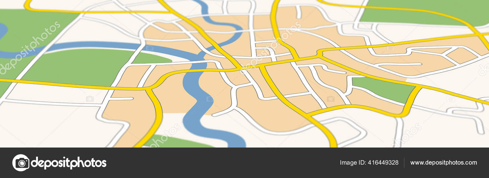 Mapa Genérico Ciudad — Foto de stock © Zerbor #416449328