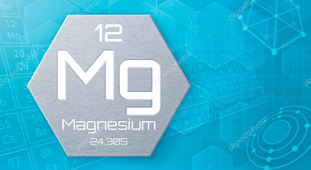 Elemento químico de la tabla periódica - Magnesio 2024