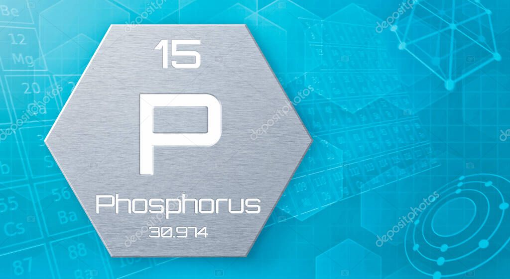 Elemento químico de la tabla periódica - Fósforo 2023