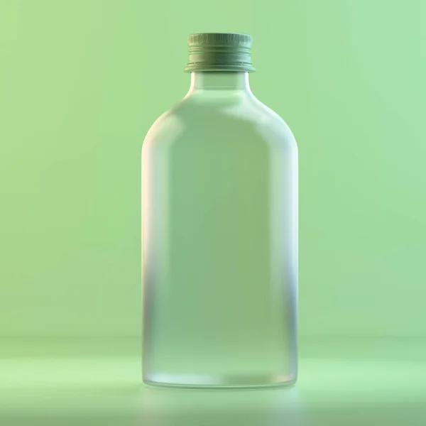 Rendering Glass Bottle Lid Design Mockup All Objects Background Painted ...
