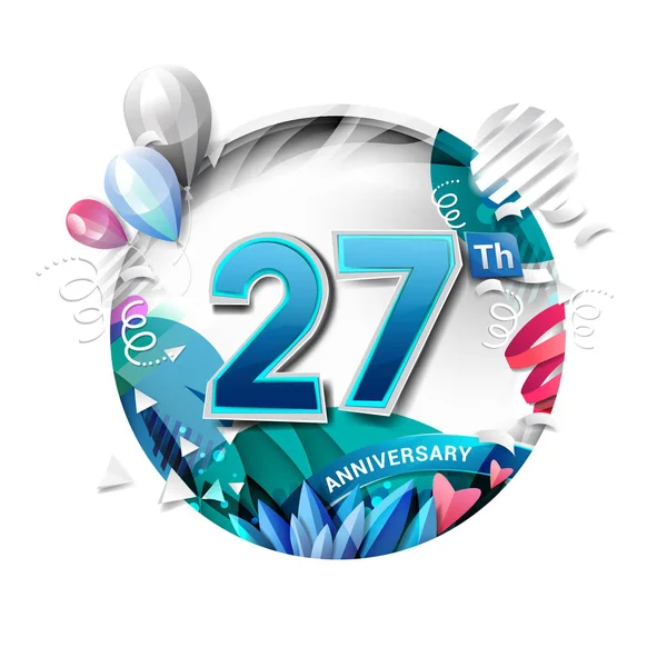 Logo 27 tahun Vektor Stok, Ilustrasi Logo 27 tahun Bebas Royalti ...