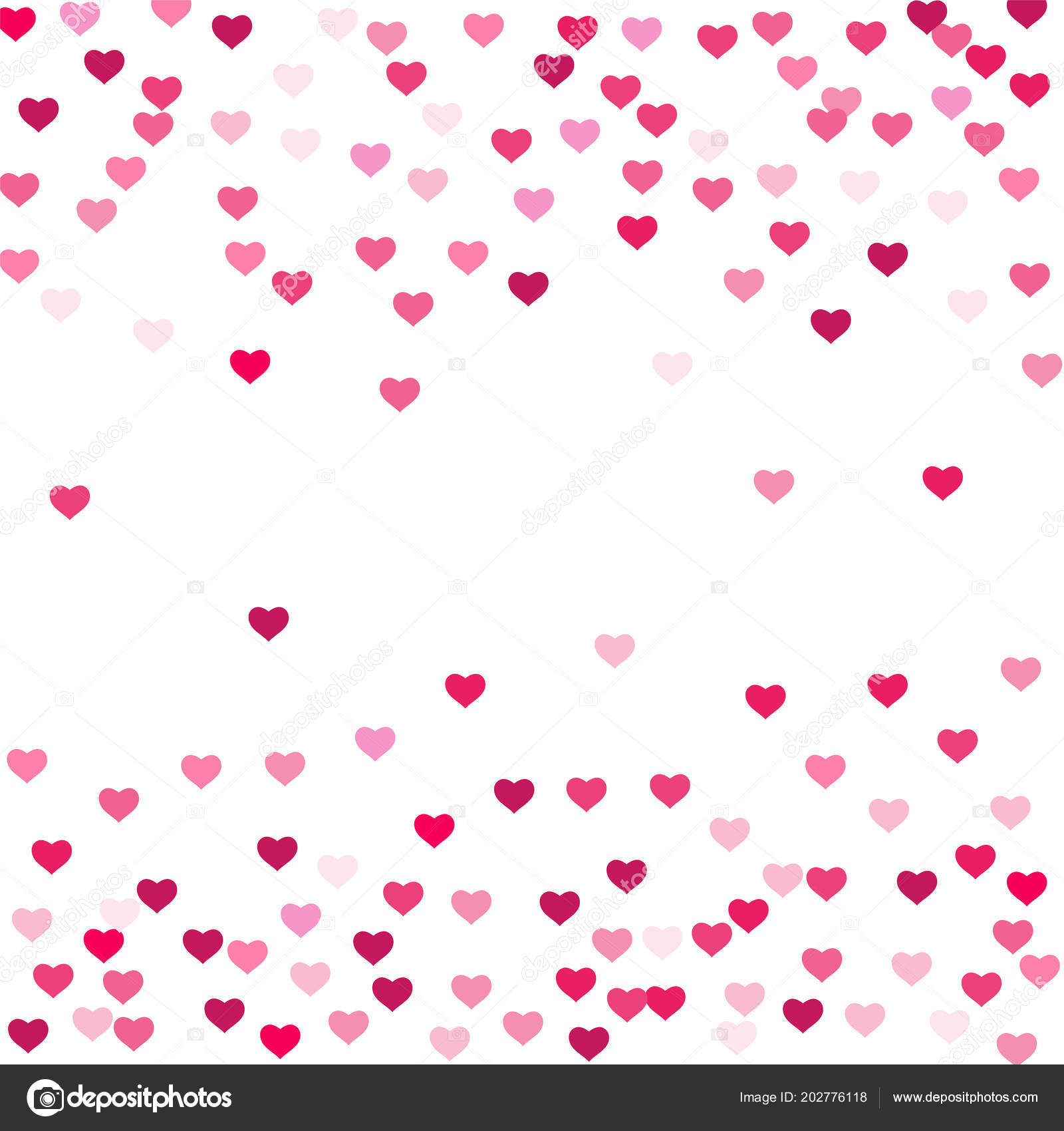 Heart confetti beautifully fall on the background — Stock Vector ...